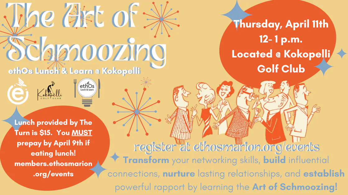 The Art of Schmoozing: ethOs Lunch & Learn | Events | EThOs @ The Citadel
