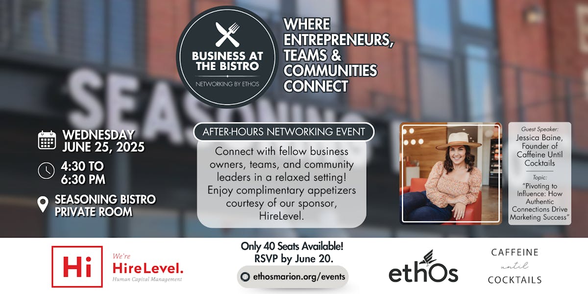 RESERVATIONS ARE CLOSED: June Business at the Bistro: Networking by EThOs | Events | EThOs @ The ...