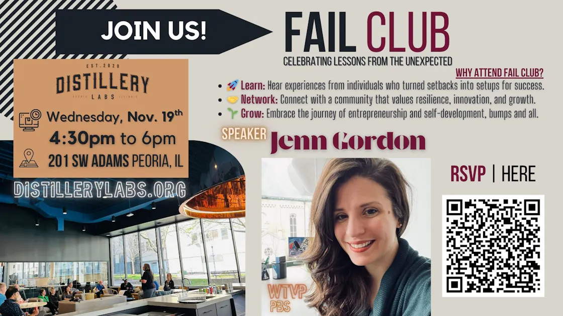 Fail Club: Jenn Gordon, President & CEO of WTVP - PBS | Events ...